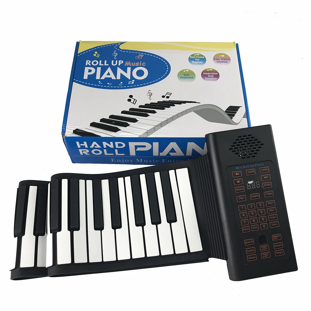 Mini Piano Keyboard 1000mah Rechargeable Battery Led Digital Display ...