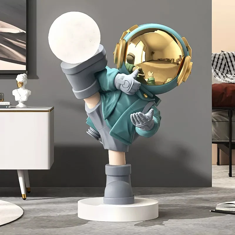 Modern Astronaut LED Floor Lamp - Stylish Living Room Lighting