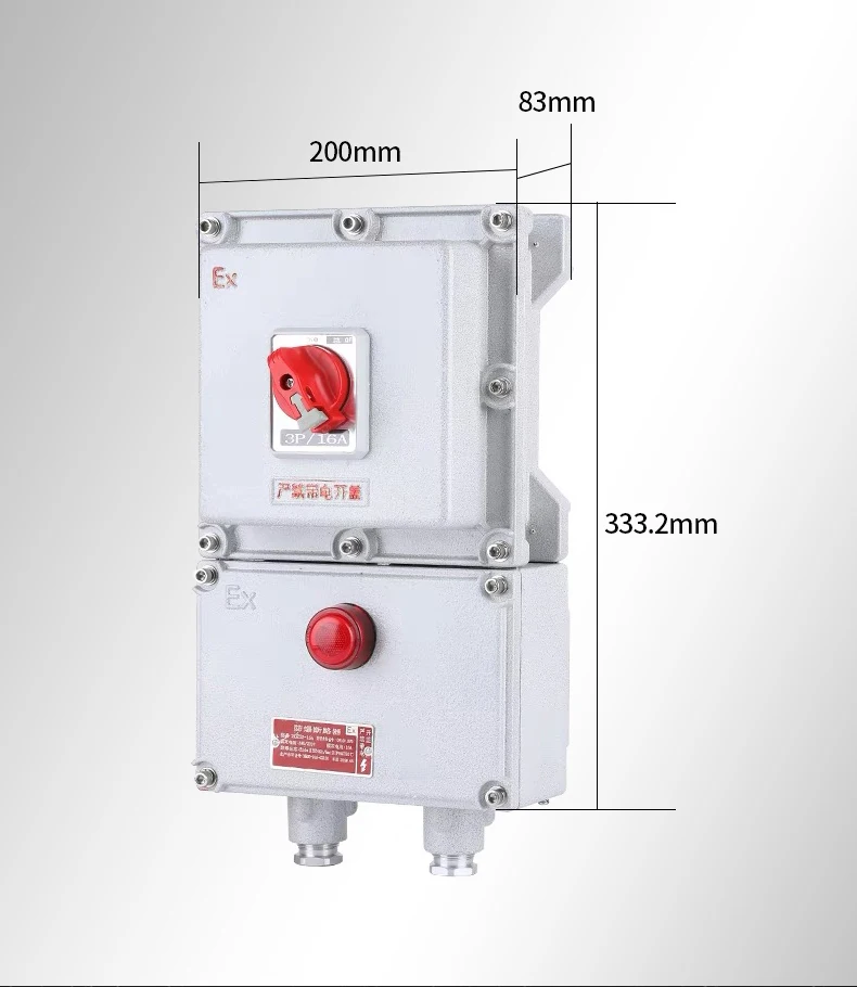 Explosion Proof Circuit Breaker Power Distribution Box Steel Aluminum