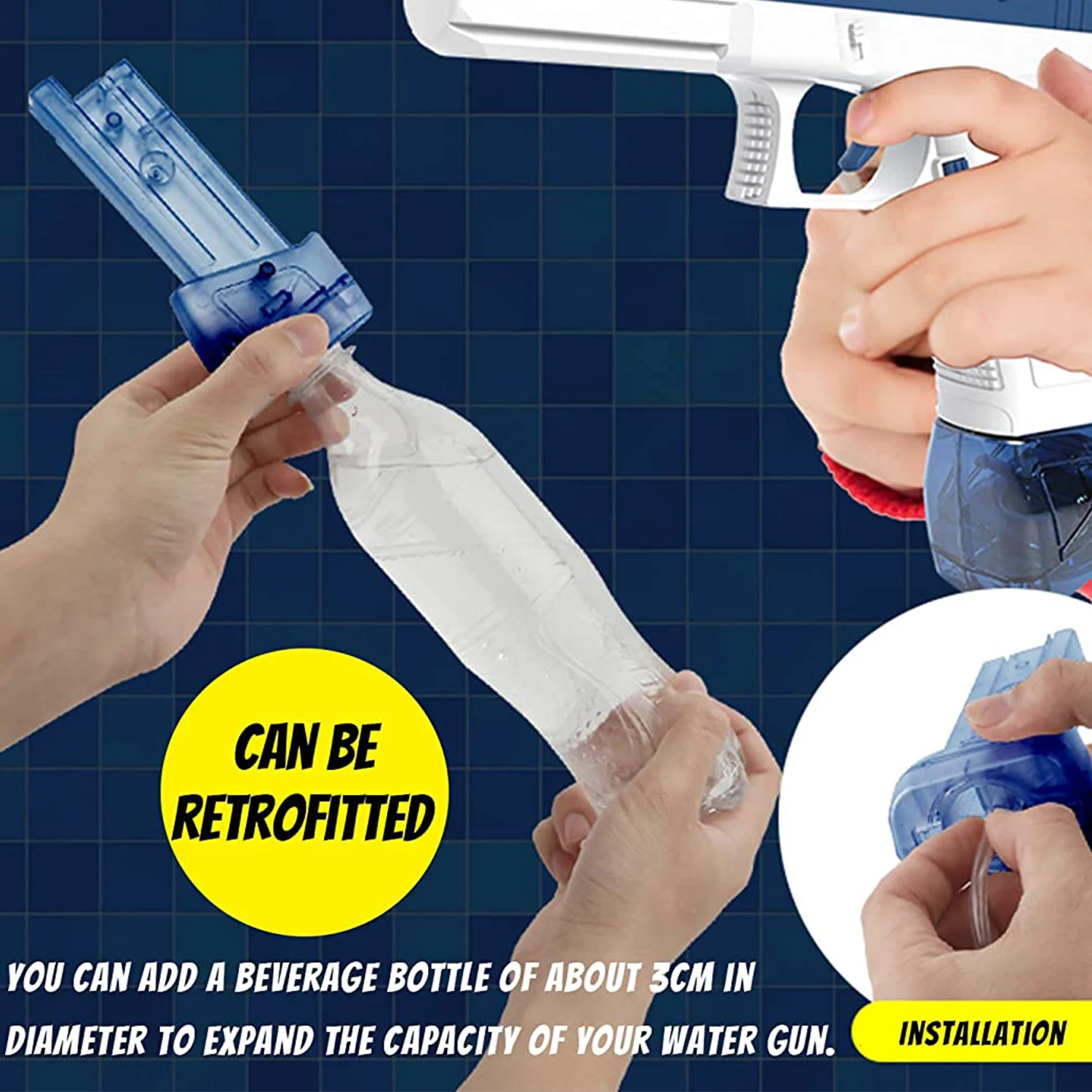 New Glock Electric Water Gun Glock Pistol High Capacity Automatic Water ...