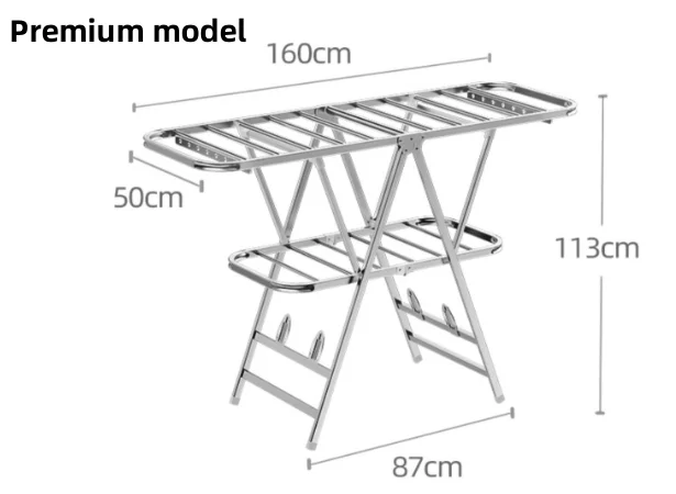 Extra Large Clothes Drying Rack - Foldable & Multifunctional