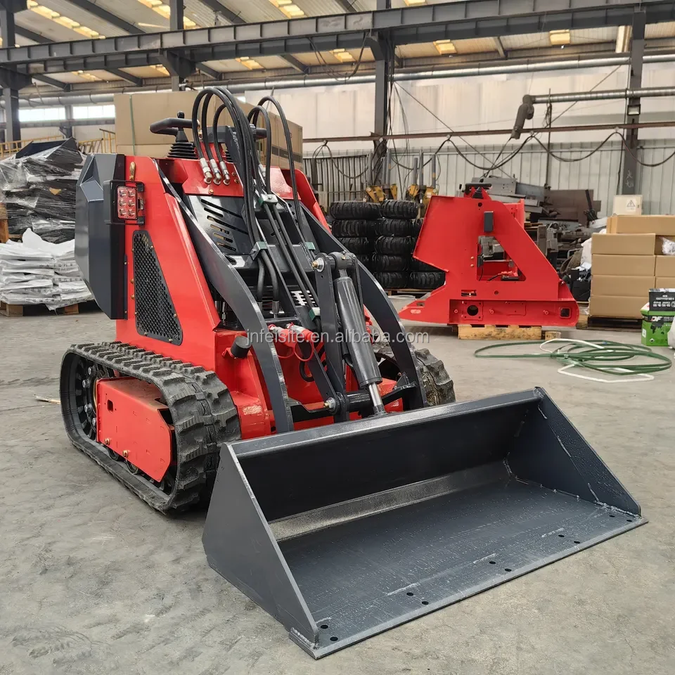 Skid Steer Loader Articulated Farm Tractor Loader Front Compact Small ...