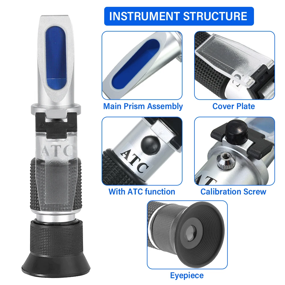 Honey Balmometer 58-90% Brix - Precision Honey Refractometer