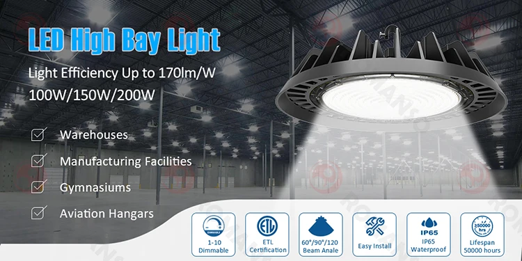 Romanso Led Warehouse High Bay Light 100w 150w 200w 250w High Quality ...