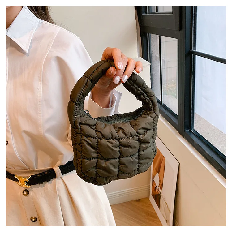2024 Korean New Pleated Cloud Bubble Bag Fashionable Mini Versatile ...