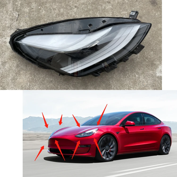 New Front Head Light Assembly 1514953-00-a Led Auto Lamp Headlight For ...