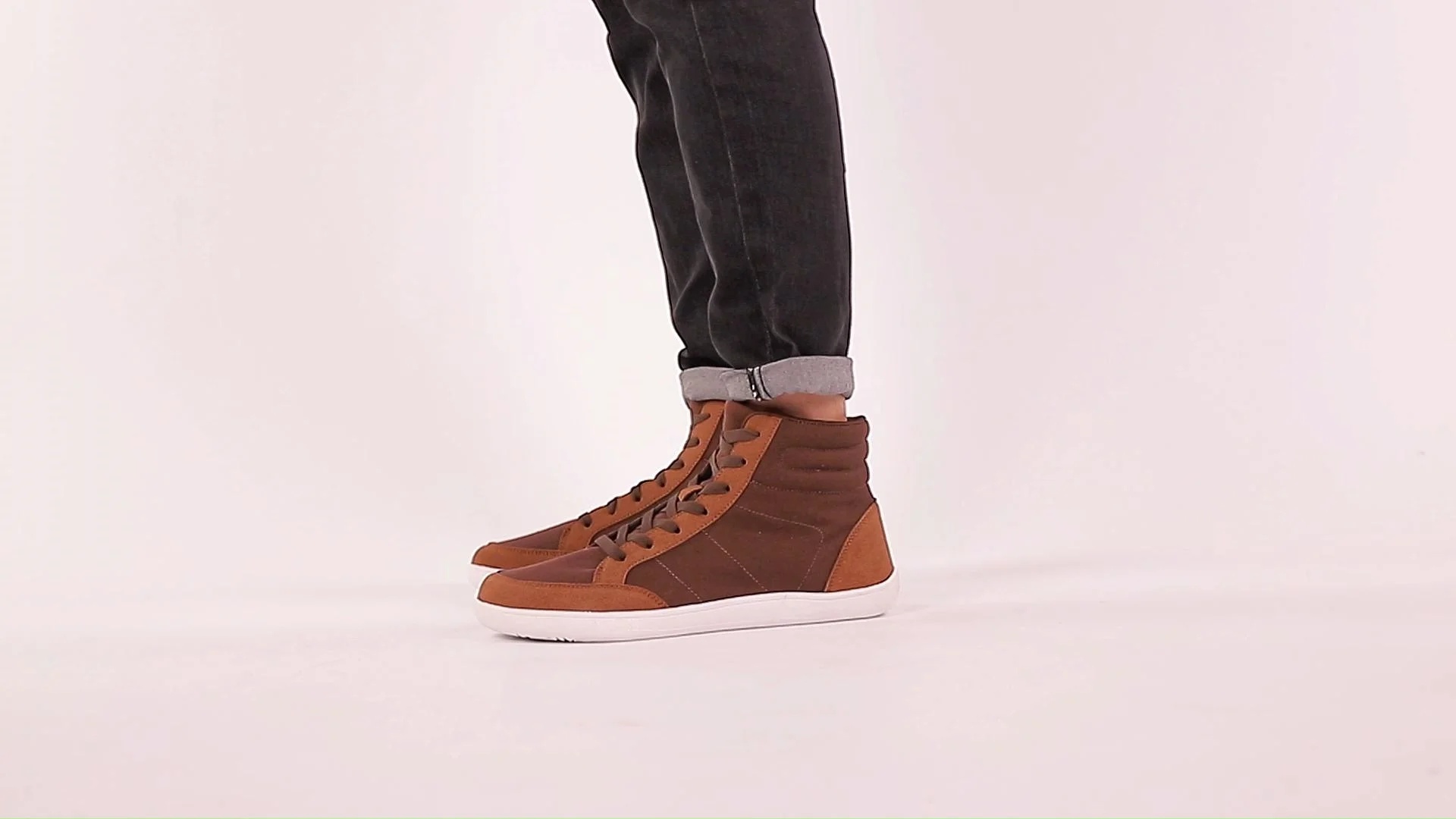 Customize Outdoor Walking Sport Gym Mens Wide Toe Box Minimalist High ...