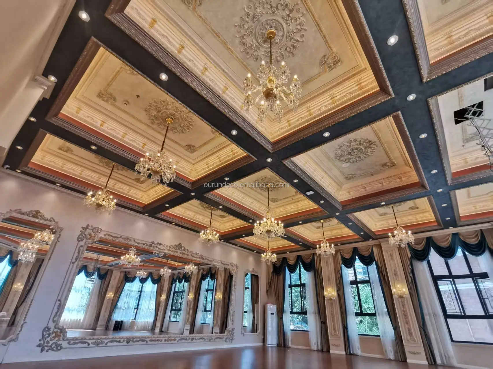 Modern Design PU Polyurethane Flat Moulding Plain Conical Interior ...