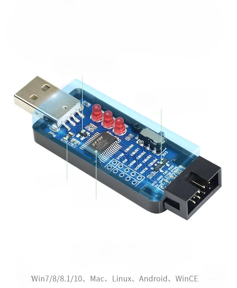 Usb To Ttl,Ttl To Usb,Ft232 Usb Serial Communication Module Uart For ...
