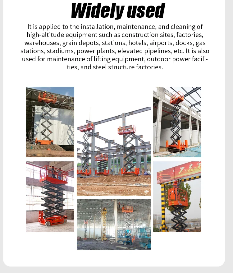 All Terrain Hydraulic Aerial Work Platform Crawler Scissor Lift ...