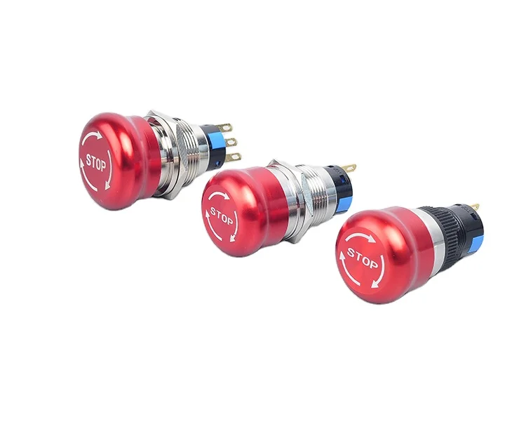 Chyf Power Emergency Stop Button Switch Household Machine With Mushroom ...