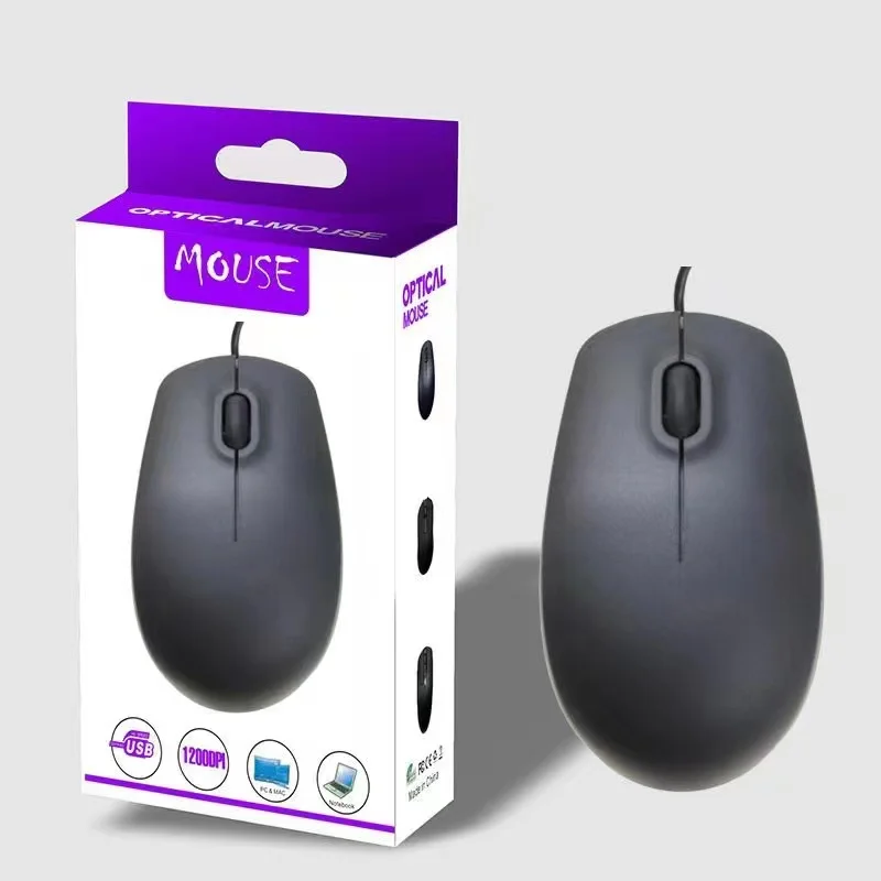 Comfortable Wired Usb Mouse For Desktop & Laptop, Oem