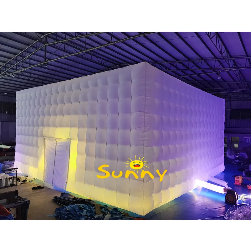 Custom White Inflatable Nightclub Cube Party Bar Tent Night Club for ...