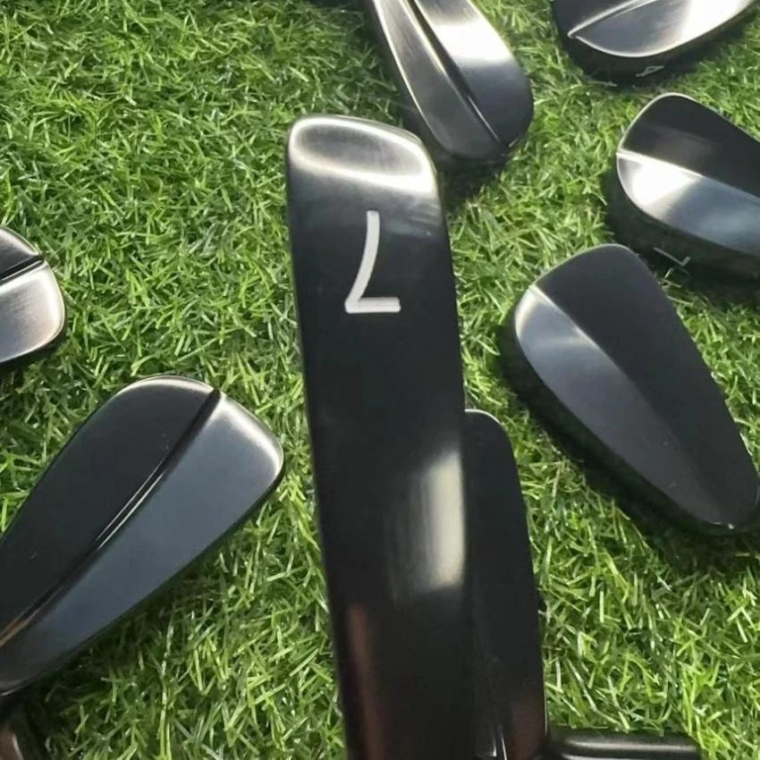 Custom Black Left Forged Blade Golf Iron Set - High Quality
