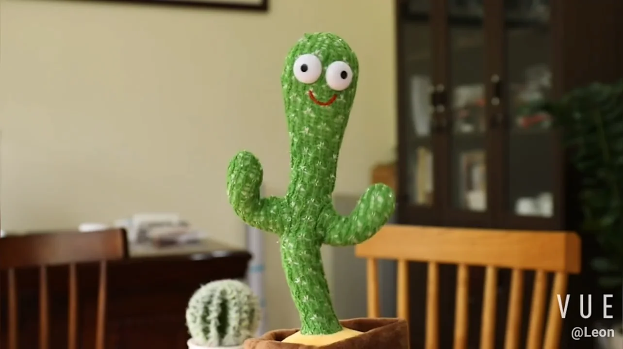 Dancing Talking Singing Cactus Anime Plush Toys Electronic With Song ...