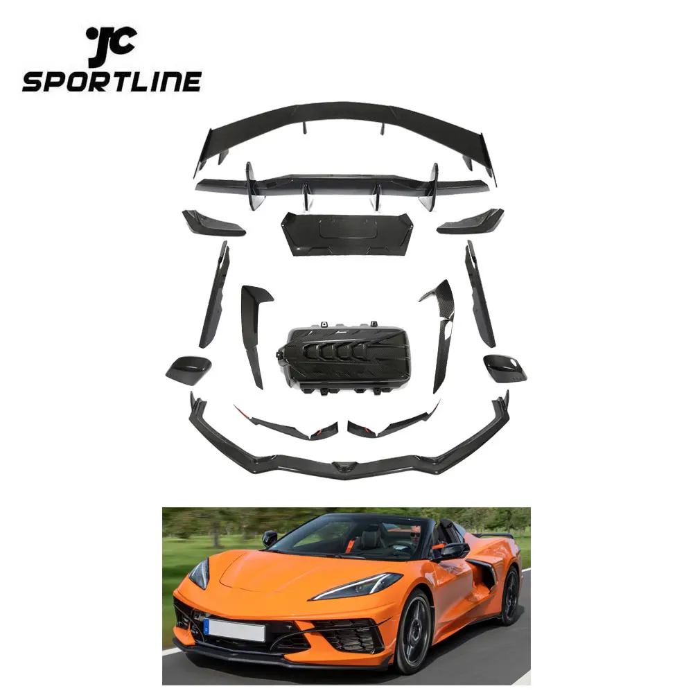 Carbon Fiber Full Body Kits for Chevrolet Corvette C8 Stingray 2020 ...