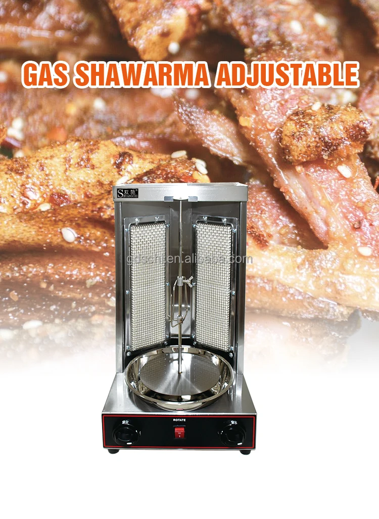 2 Burner Table Top Shawarma Machine - Efficient Kebab Maker
