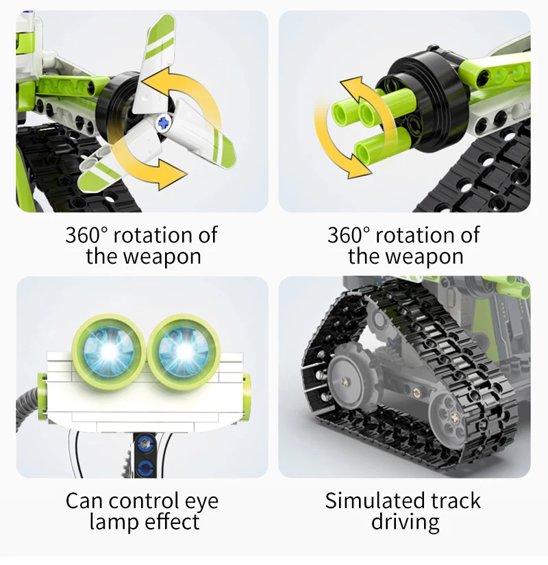 New 2023 Stem Education Building Blocks Set Remote App Controlled Robot ...