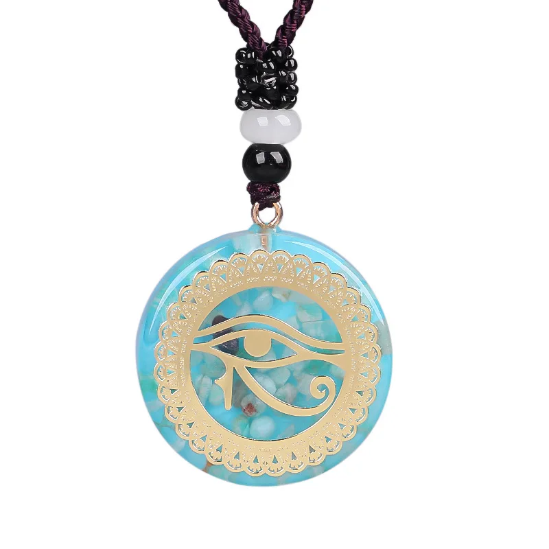 Sacred sri yantra orgonite chakra necklace store