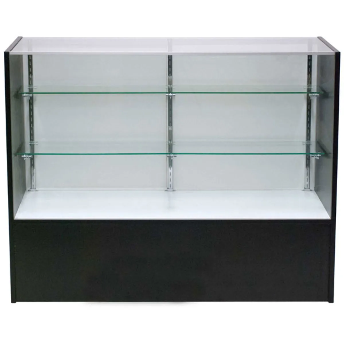 48 Inch Black Full Vision Showcase - Buy Shop Showcase Cabinet glass ...