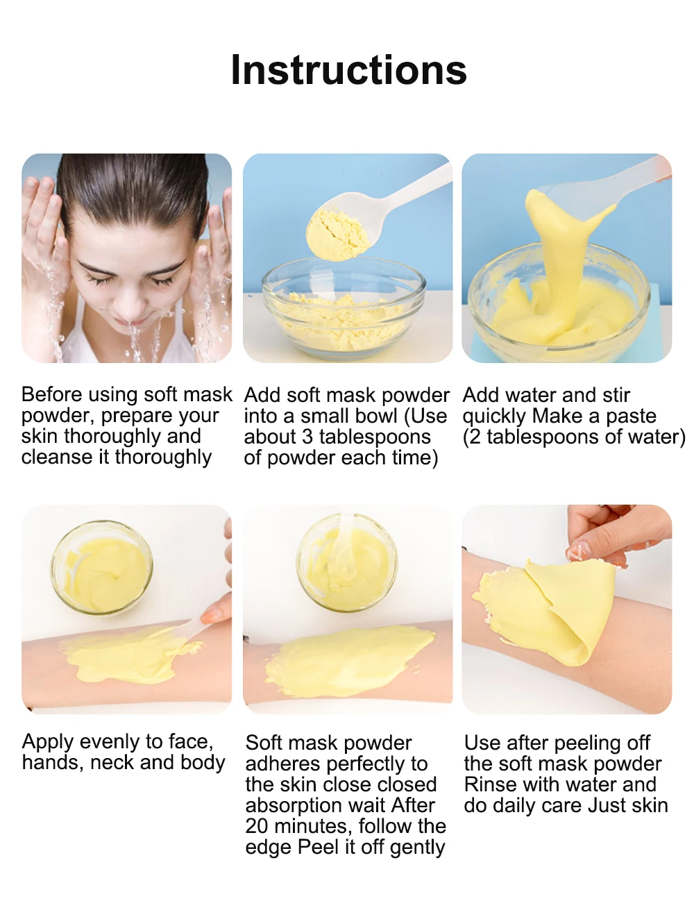 250ml Custom Collagen Private Label 10 Flavors Jelly Clay Facial Mask ...