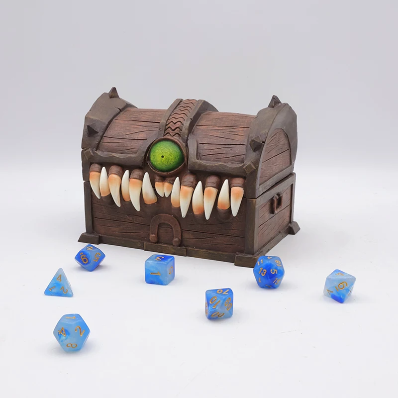 Custom DnD Simulation Eye Dice Box Storage Unique Decorative Resin 3d ...