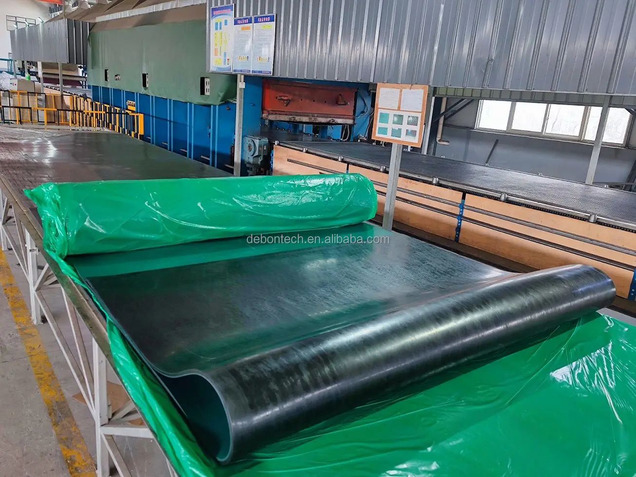 Belt Conveyor Roller Rubber Lagging Manufacturing Pulley Lagging - Buy ...