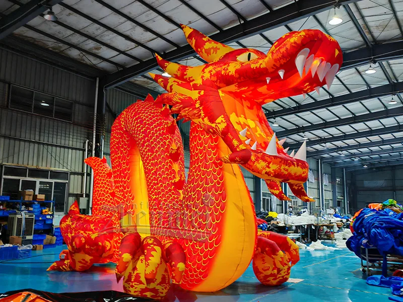 Zhenmei Advertising Giant Inflatable Golden Chinese Dragon Model ...