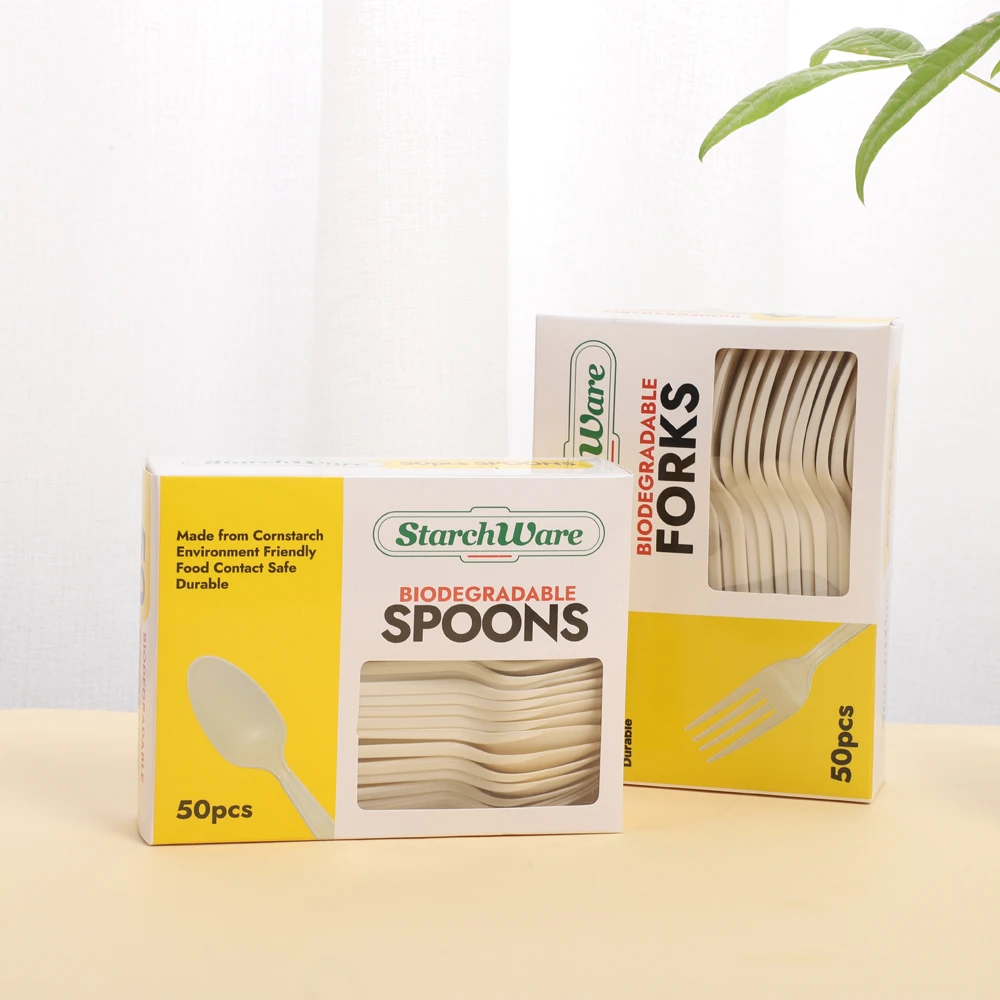 Disposable Biodegradable Corn Starch Cutlery - Buy Disposable Corn ...