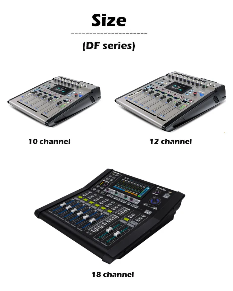 10 Channels Professional Live Audio Console - Digital Mixer
