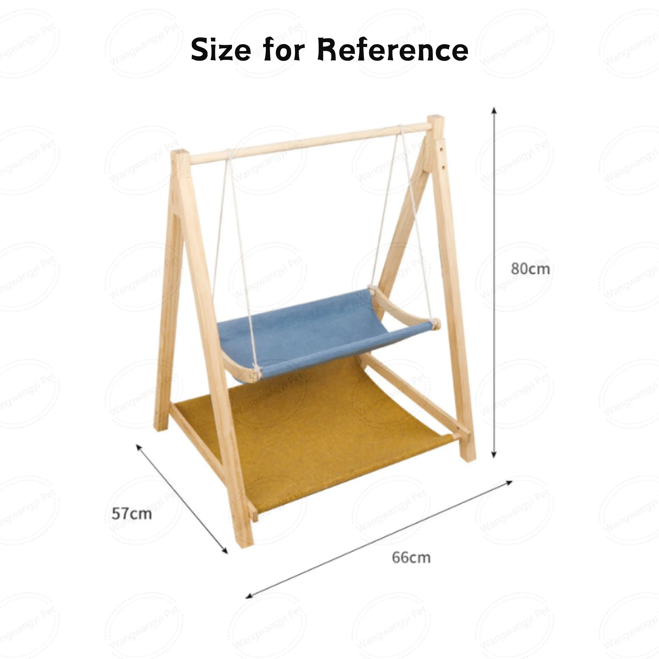 Wholesale Natural Wood Cat Hammock Sturdy Non Toxic Breathable Pet ...