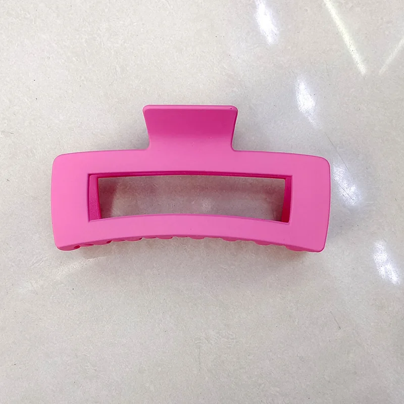 Wholesale 13cm Plastic Square Hair Clip Matte Candy Color Strong Hold ...