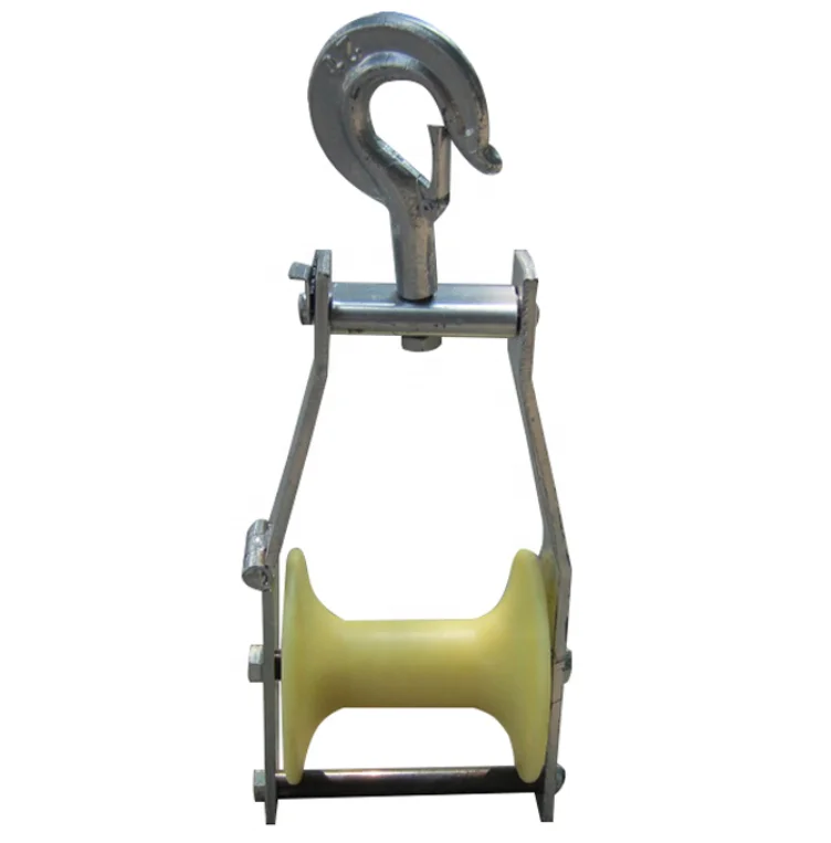 Aerial Cable Stringing Roller With Hook Cable Pulley Overhead Fiber ...