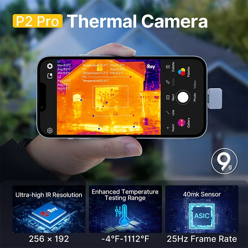 Infiray P2 Pro Thermal Camera for Android - Precision & Custom Support