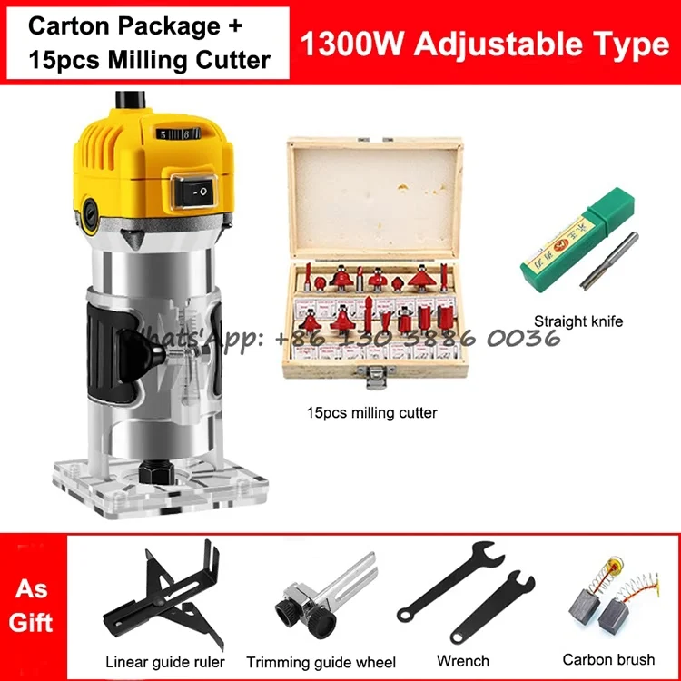 1300w Electric Wood Edge Trimmer Machine Aluminum Alloy Speed ...