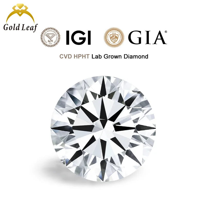 IGI Certificate Lab Grown Diamond Round Brilliant Cut D E VVS CVD HPHT ...