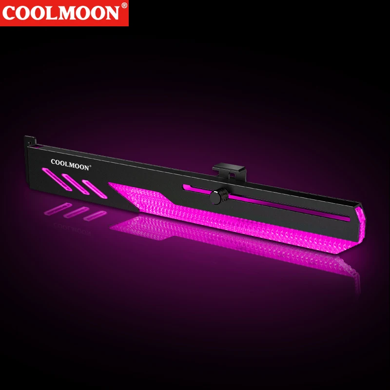 Coolmoon Gt8 Gpu Riser 280mm Computer Metal Graphics Card Stand Led ...