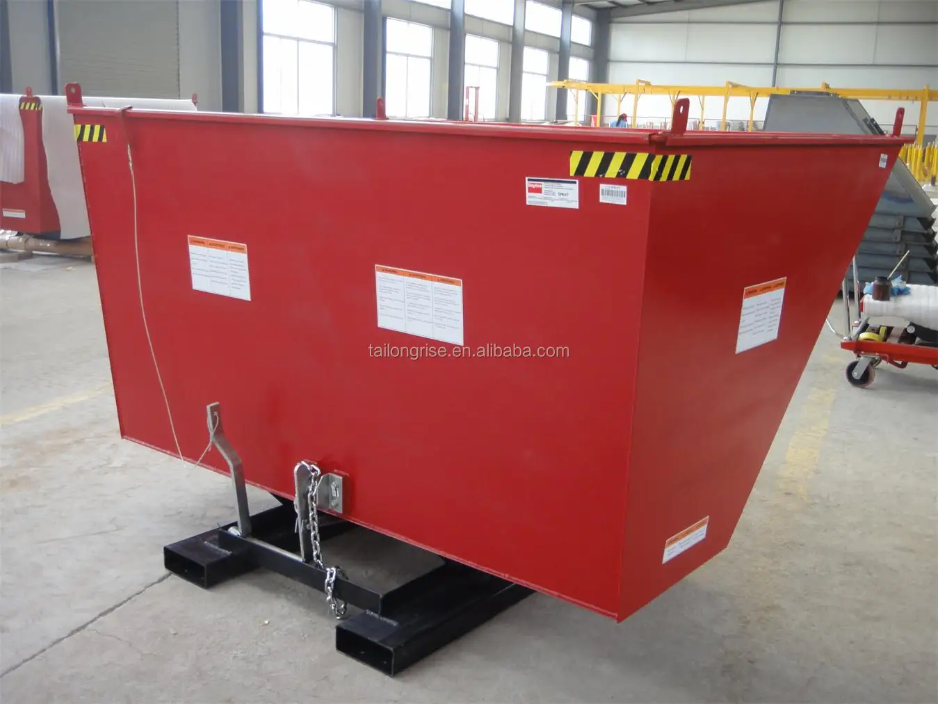 Forklift Tipper Bin Trash Waste Scrap Steel Self-dumping Hopper ...