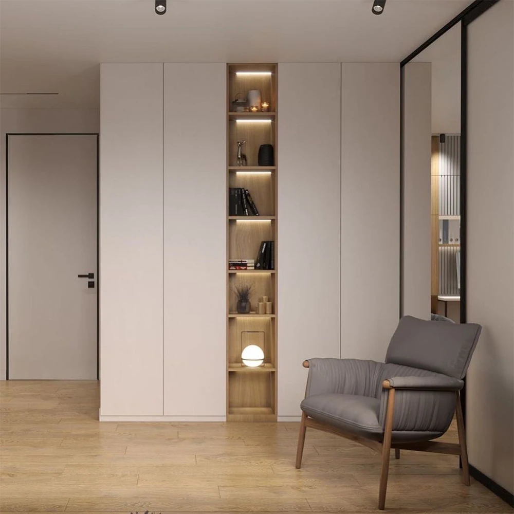 Contemporary Couple Wardrobe - Stylish Storage Solutions