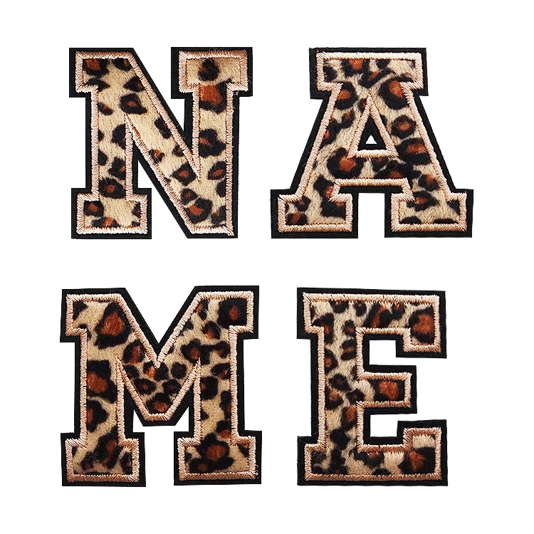 Custom Furry 26 English Letters Iron on Patches