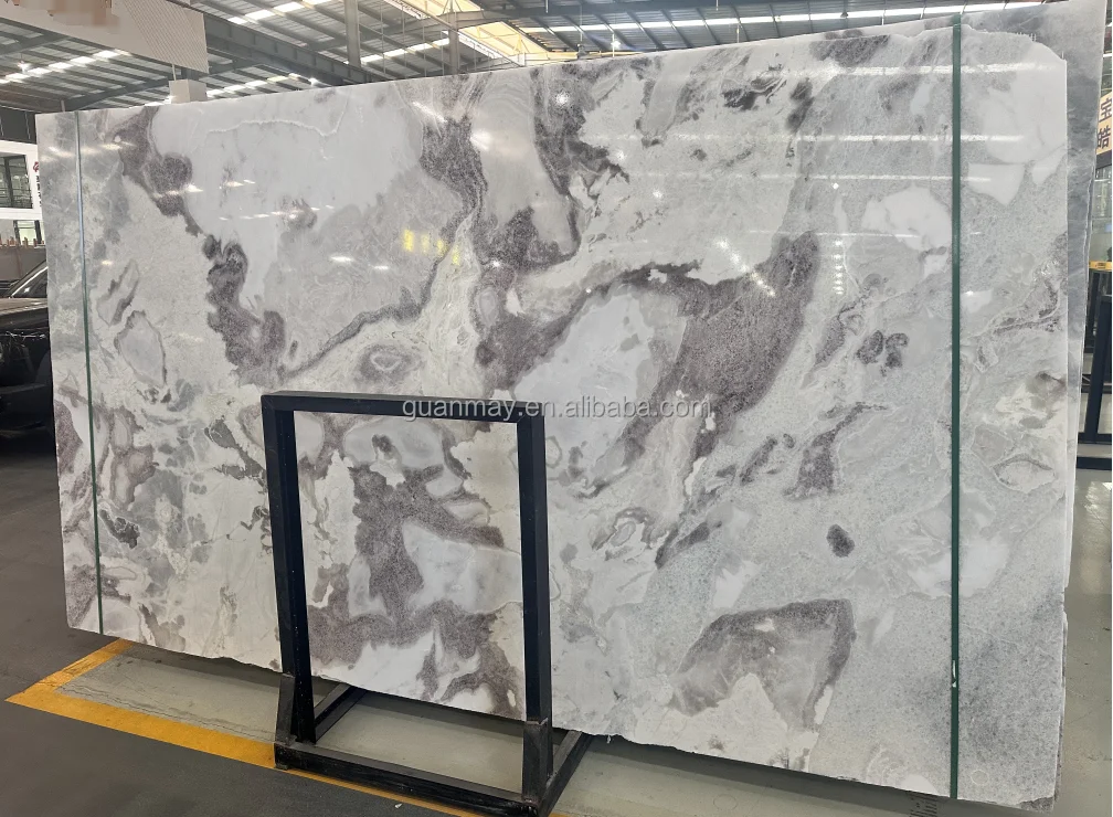 Luxury White Marble Stone Natural Picasso White Marble For Kitchen ...