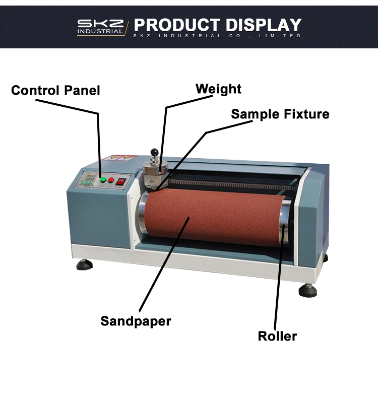 Universal Din Rubber Abrasion Friction Test Machine Rubber Abrasion ...