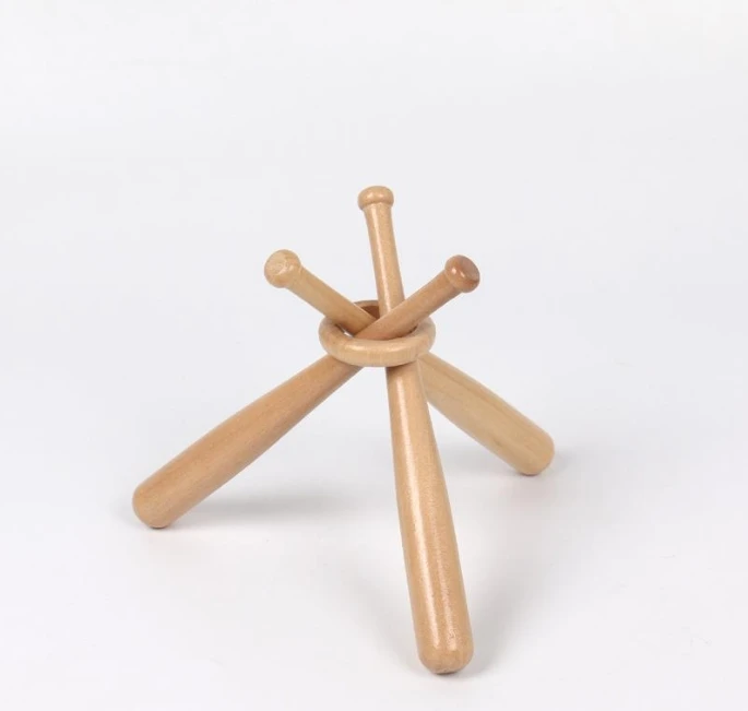 Wooden Baseball Bat Mini Stick Circular Stick Stand Logo Desktop ...