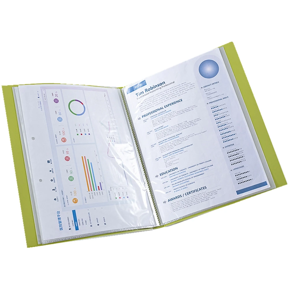 A4 Clear Book Display Book A4 Candy Color Display Book Folder(details ...