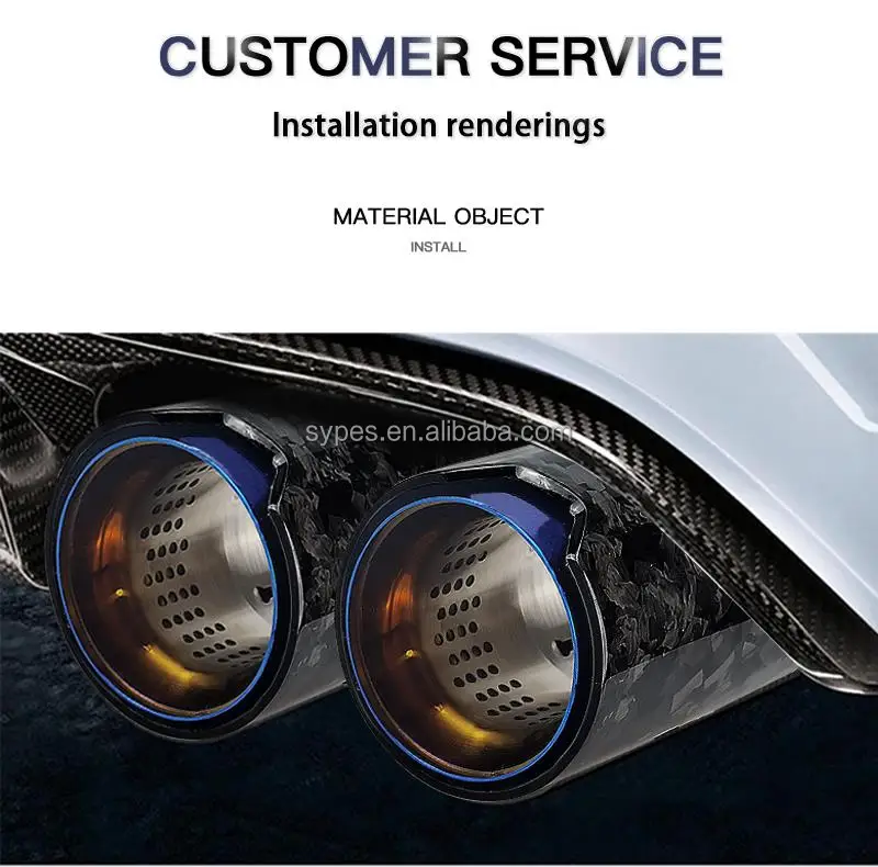 Sypes Forged Carbon Fiber M4 F82 Exhaust Tips For Bmw M Performance M2 ...