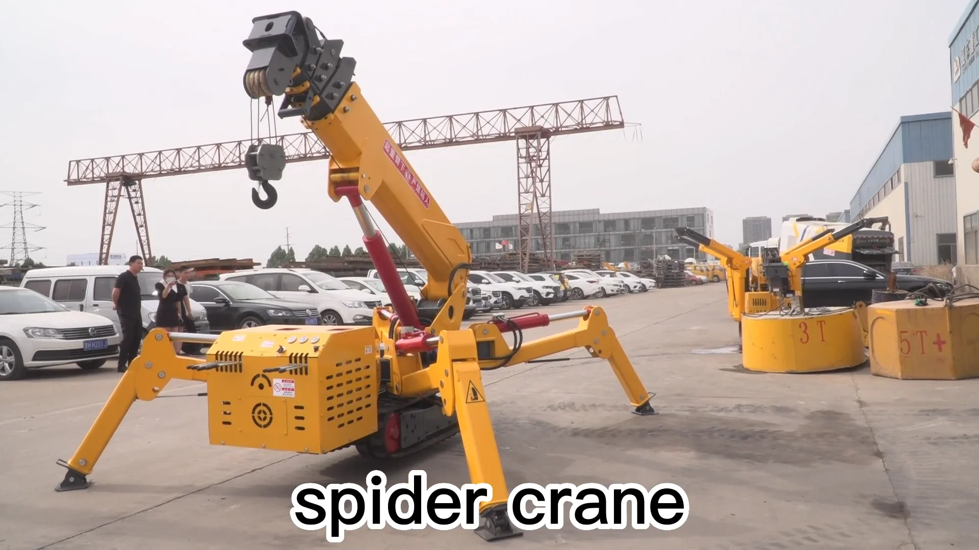 3 Ton Heavy Mobile Spider Crawler Cranes Price Professional Foldable ...
