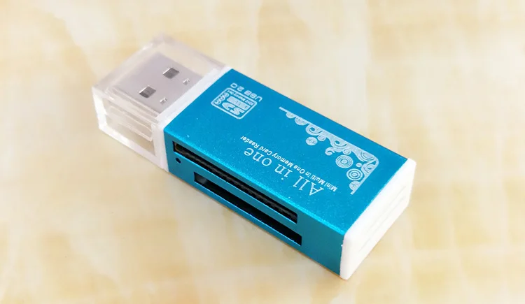 All In One Aluminium Multi Card Reader Usb 2.0 Adapter For T-flash M2 ...