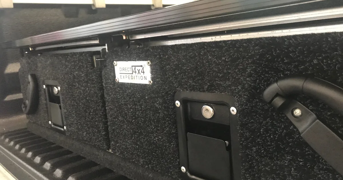 4x4 Pickup Truck Rear Storage Drawer System Car Camping Drawer Stove ...