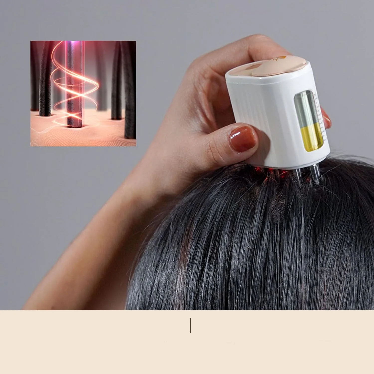 Electric Scalp Oil Applicator Smooth Hair Root Applicator Comb Anti ...