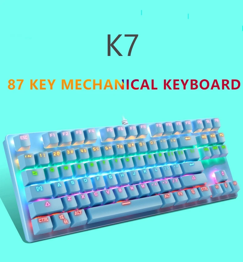 Csx K7 Aikun Gx9870 Wired 7l Rgb Backlight Gaming Keyboard Mechanical ...